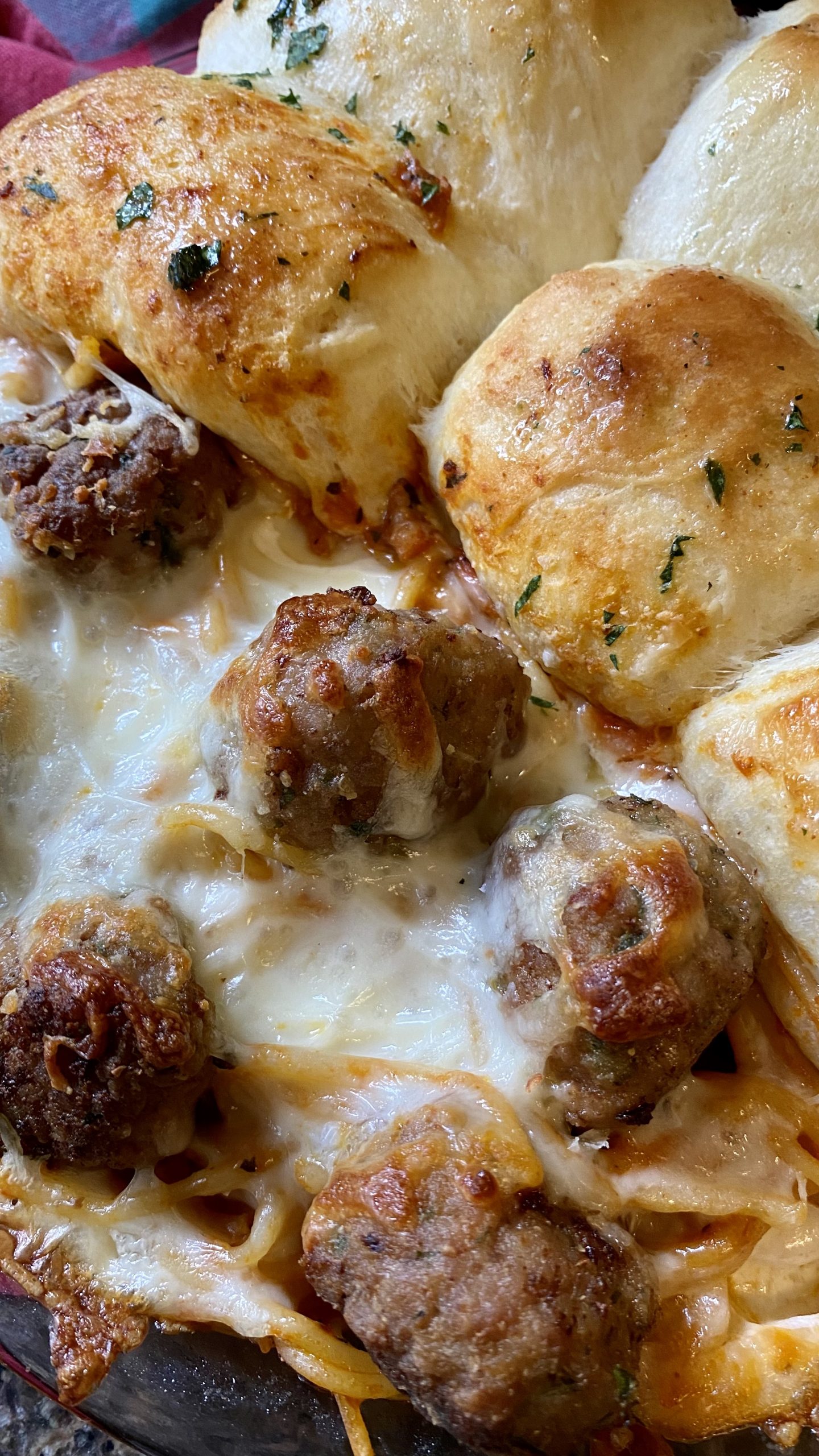 Baked Spaghetti and Tiny Meatballs - Asili Glam