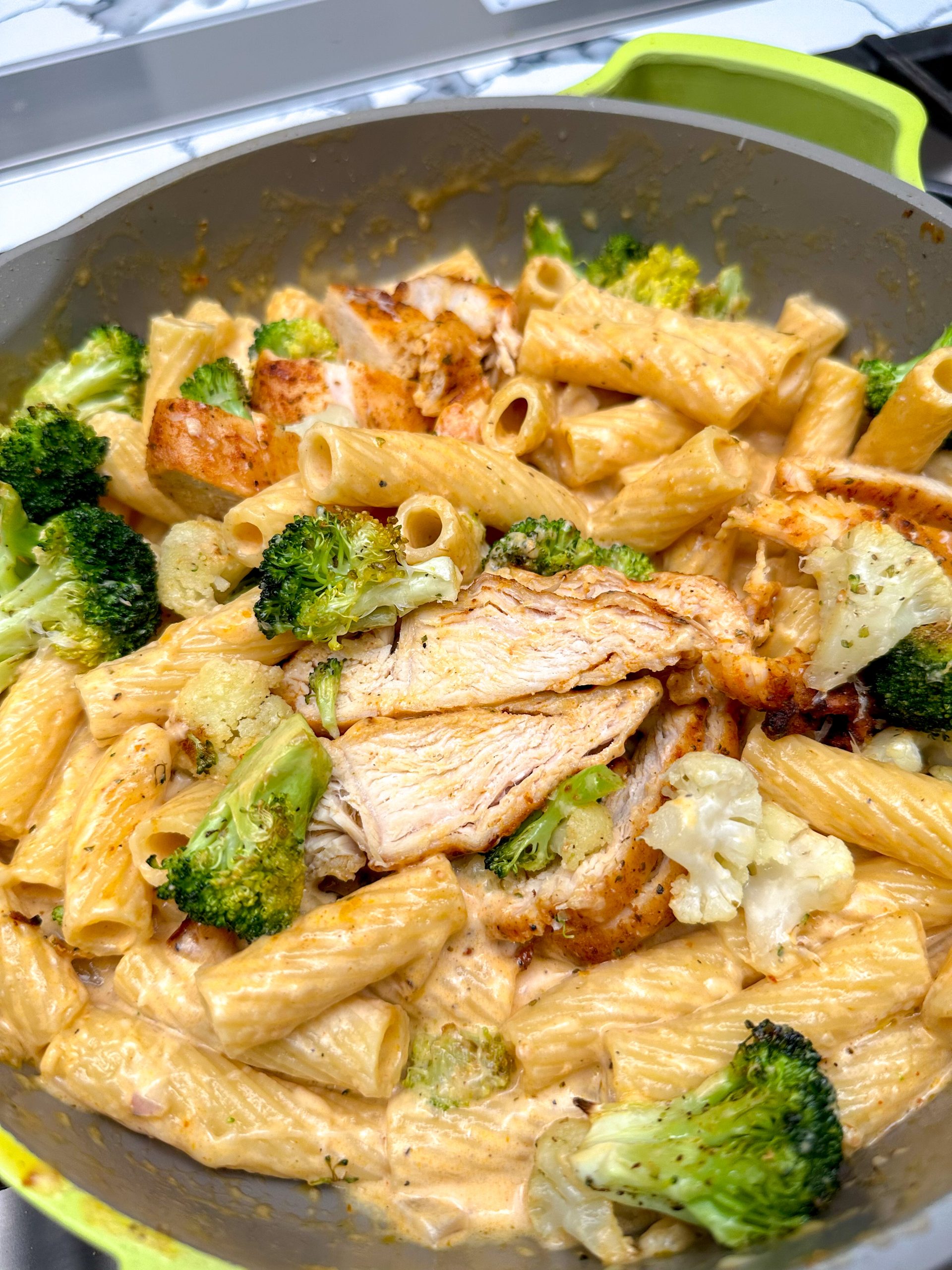Creamy Rigatoni with Roasted Vegetables - Asili Glam