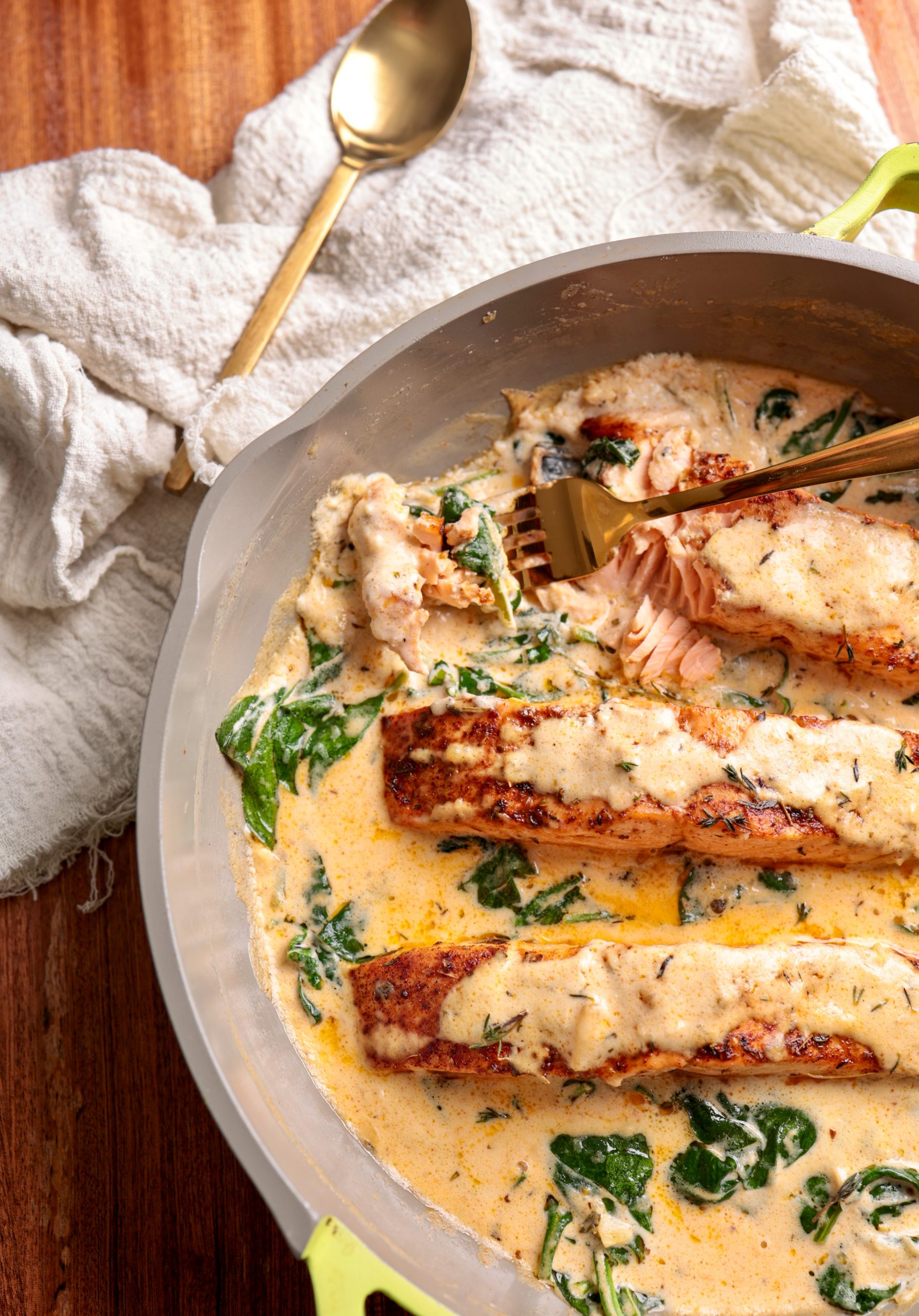 Creamy Sun-Dried Tomato Salmon with Spinach - Asili Glam