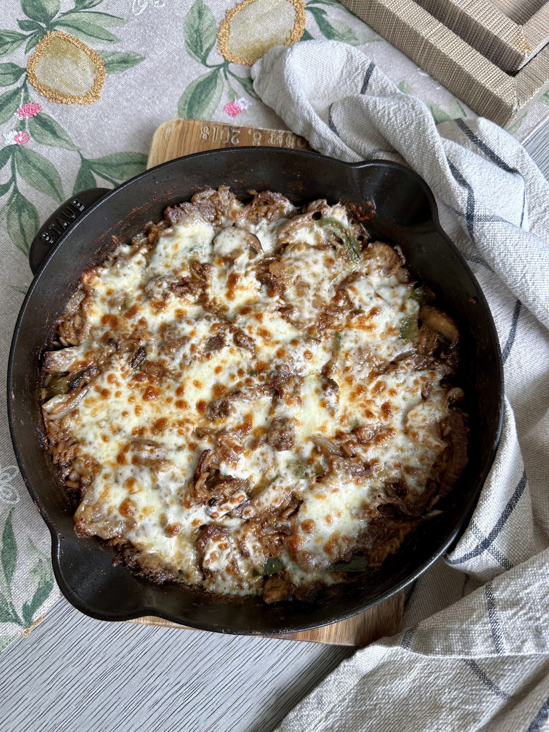 Philly Cheesesteak Rice Skillet - Asili Glam