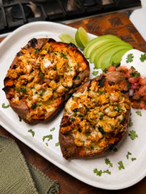 Stuffed Sweet Potato with Ground Turkey - Asili Glam